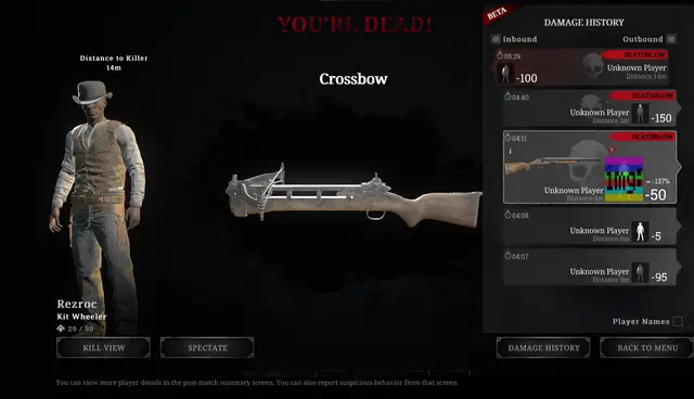 So this showed up in the new Damage History | Scrolller