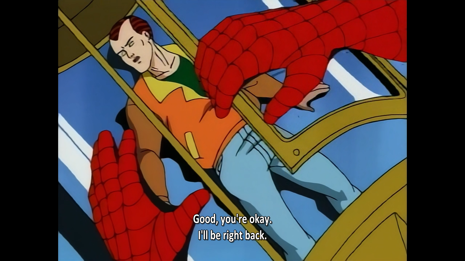 I'm rewatching my favorite spiderman series which is the 1994 series and rewatching this ...