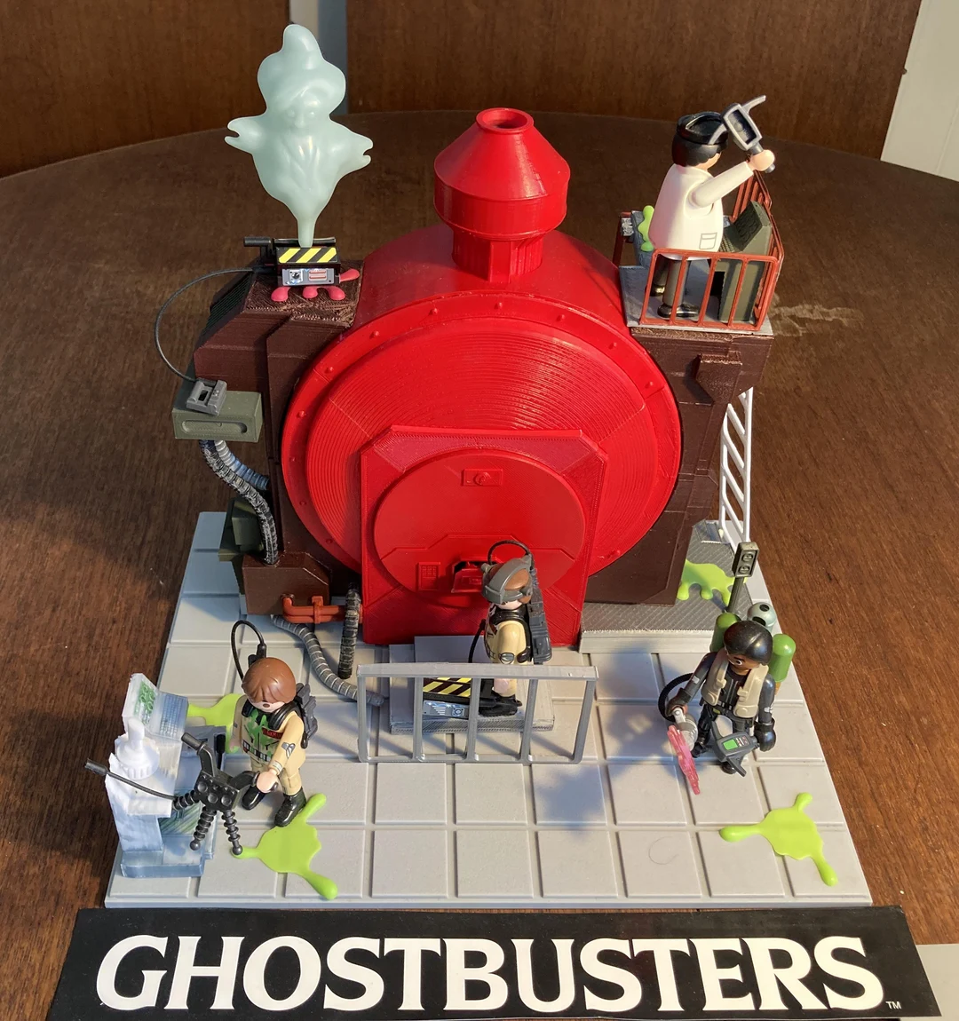 3D Printed Ecto Containment Unit scaled for Playmobil GBs | Scrolller