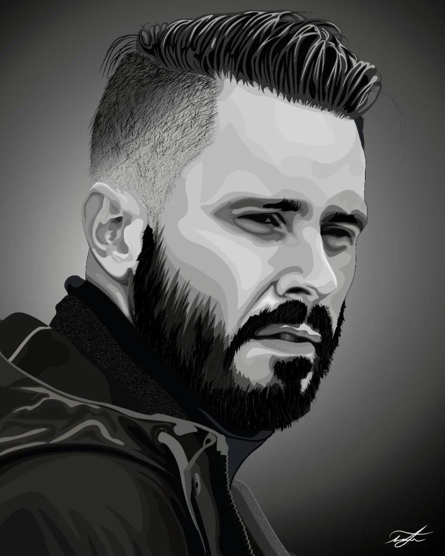 Hiker, me, digital, 2022 | Scrolller