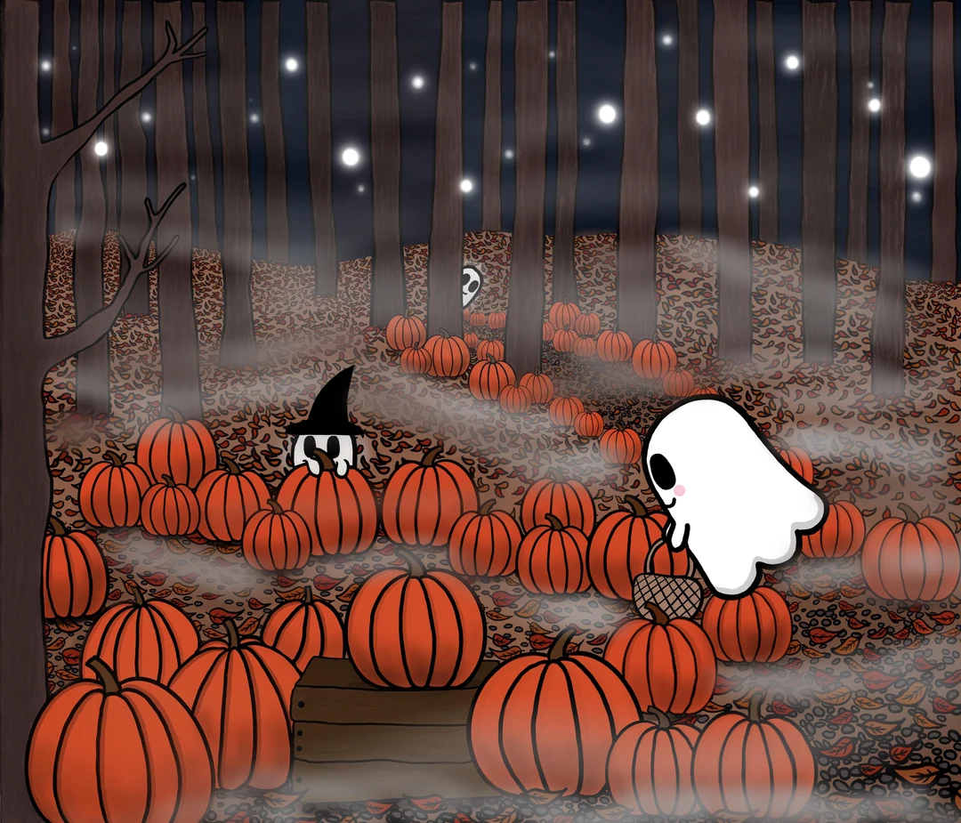 Pumpkin patch, Me, Digital, 2022 | Scrolller