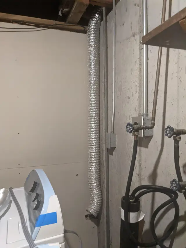 Replacing a dryer duct about 7 ft from basement to outside - diy (how to?) or hire someone ...