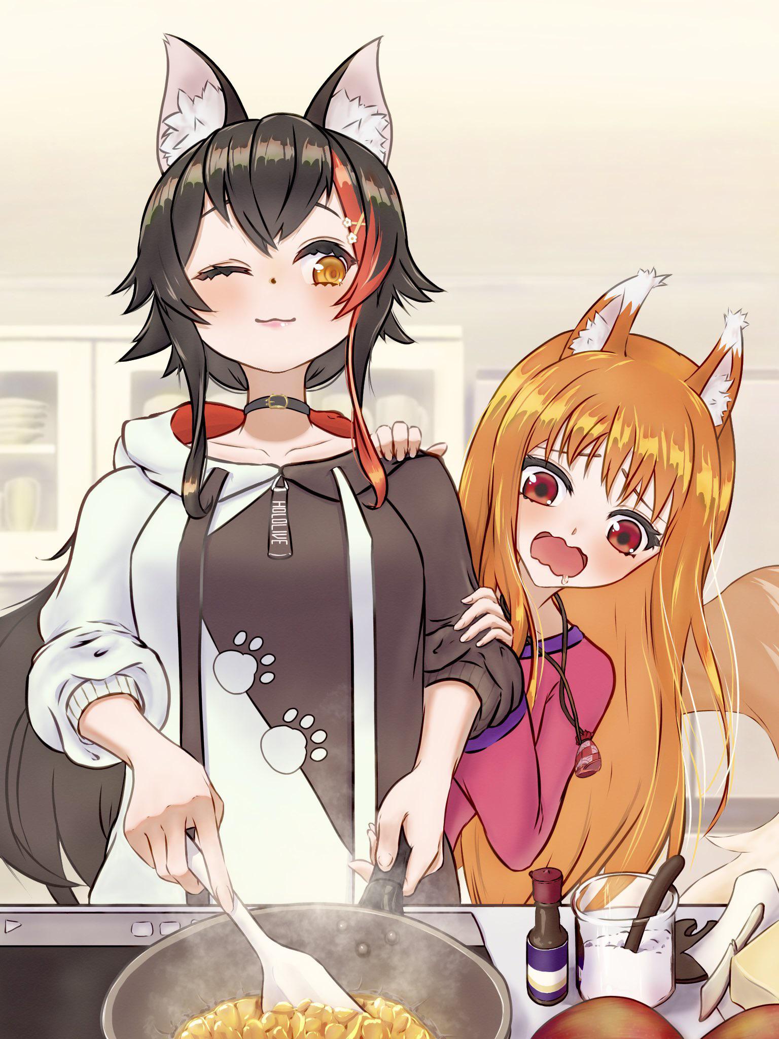 Ookami Mio and Holo [Hololive + Spice & Wolf] | Scrolller