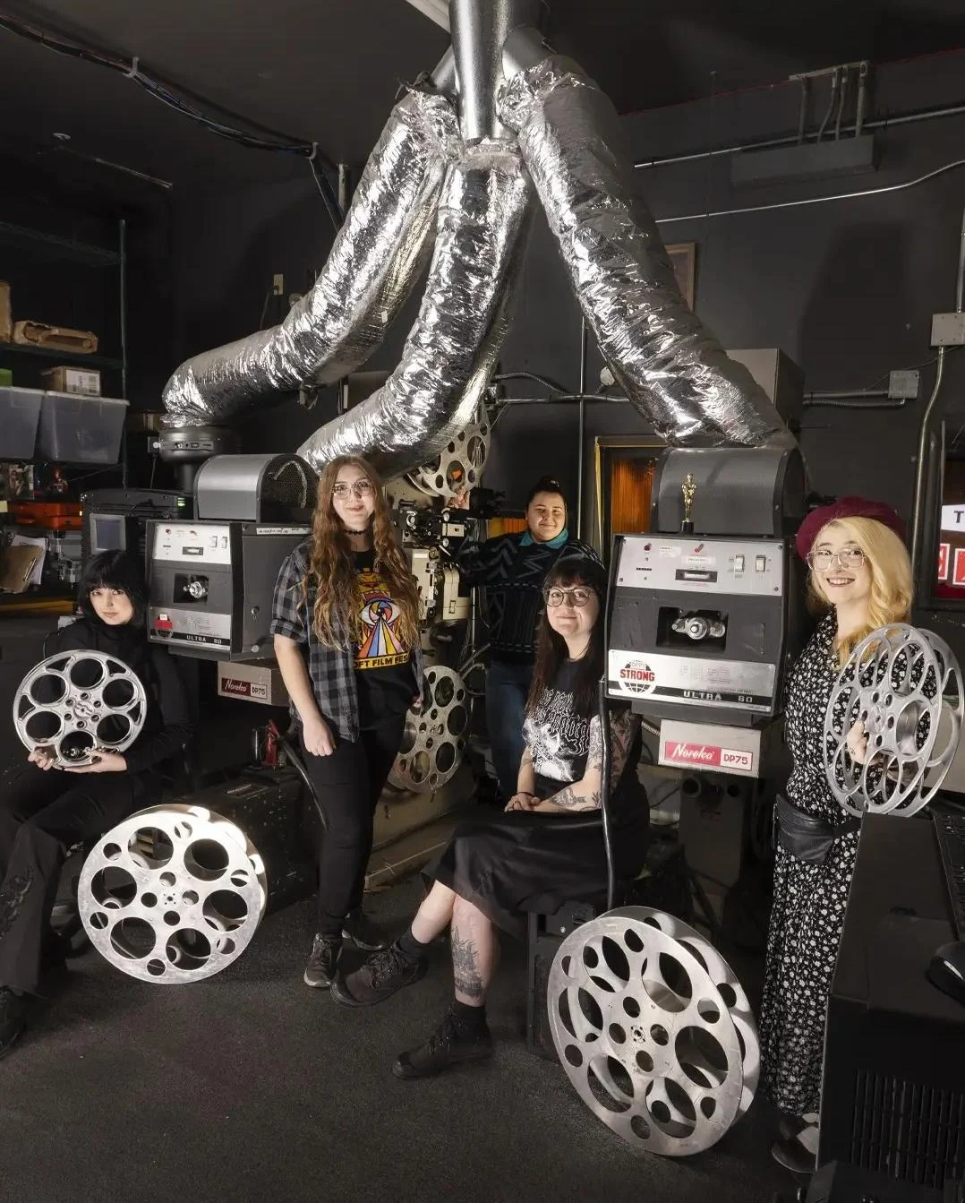 Picture of the Loft Cinema projectionists & projection room featured in this month's Tucson ...
