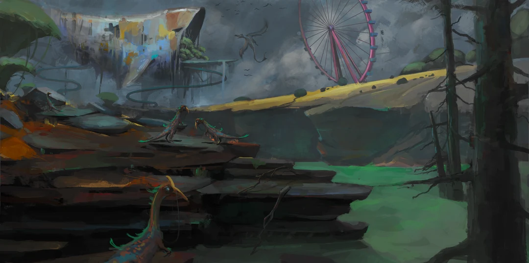 Concept environment, by me, digital art, 2021 | Scrolller