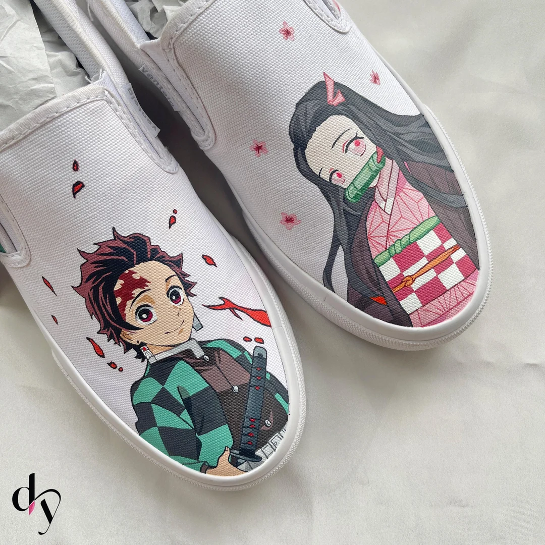 Tanjiro x Nezuko Custom Sneakers | Scrolller