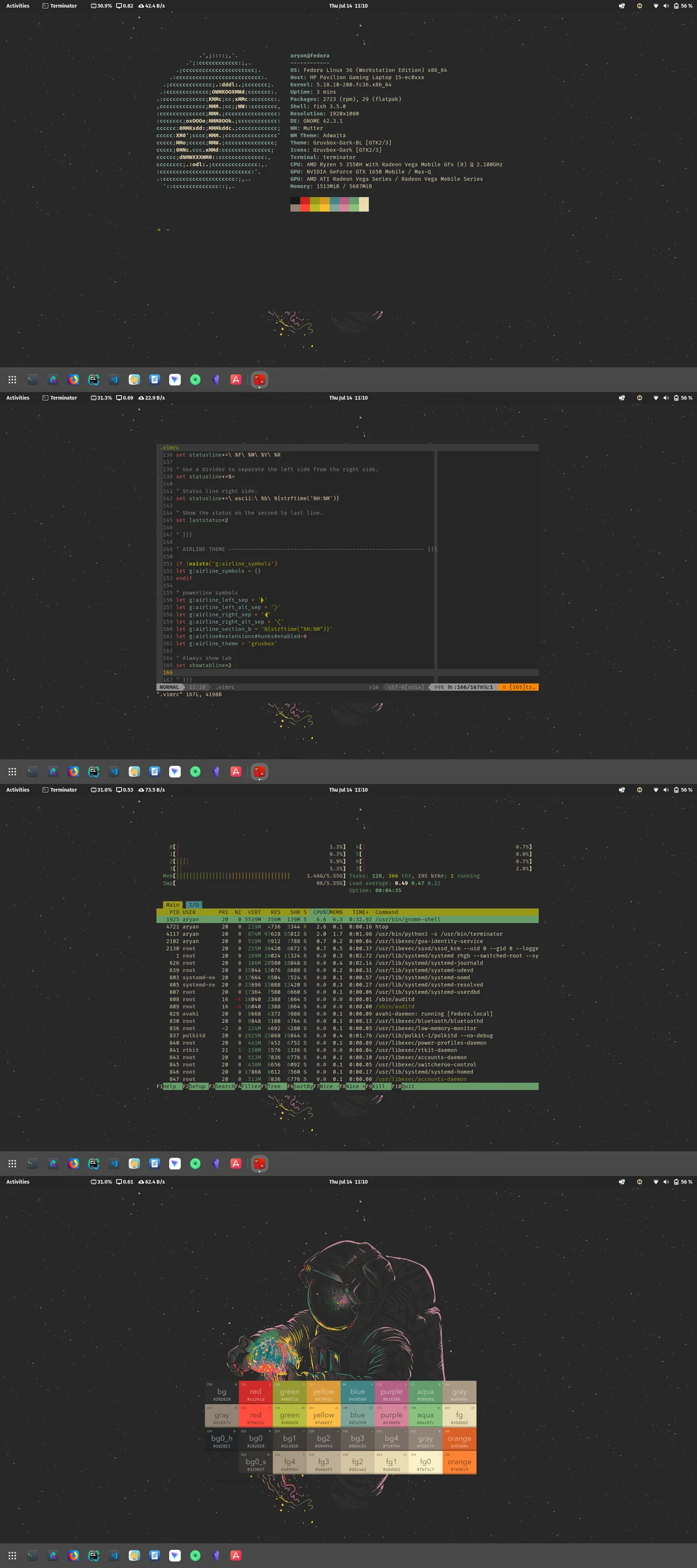 [Gnome] yet another Gruvbox | Scrolller
