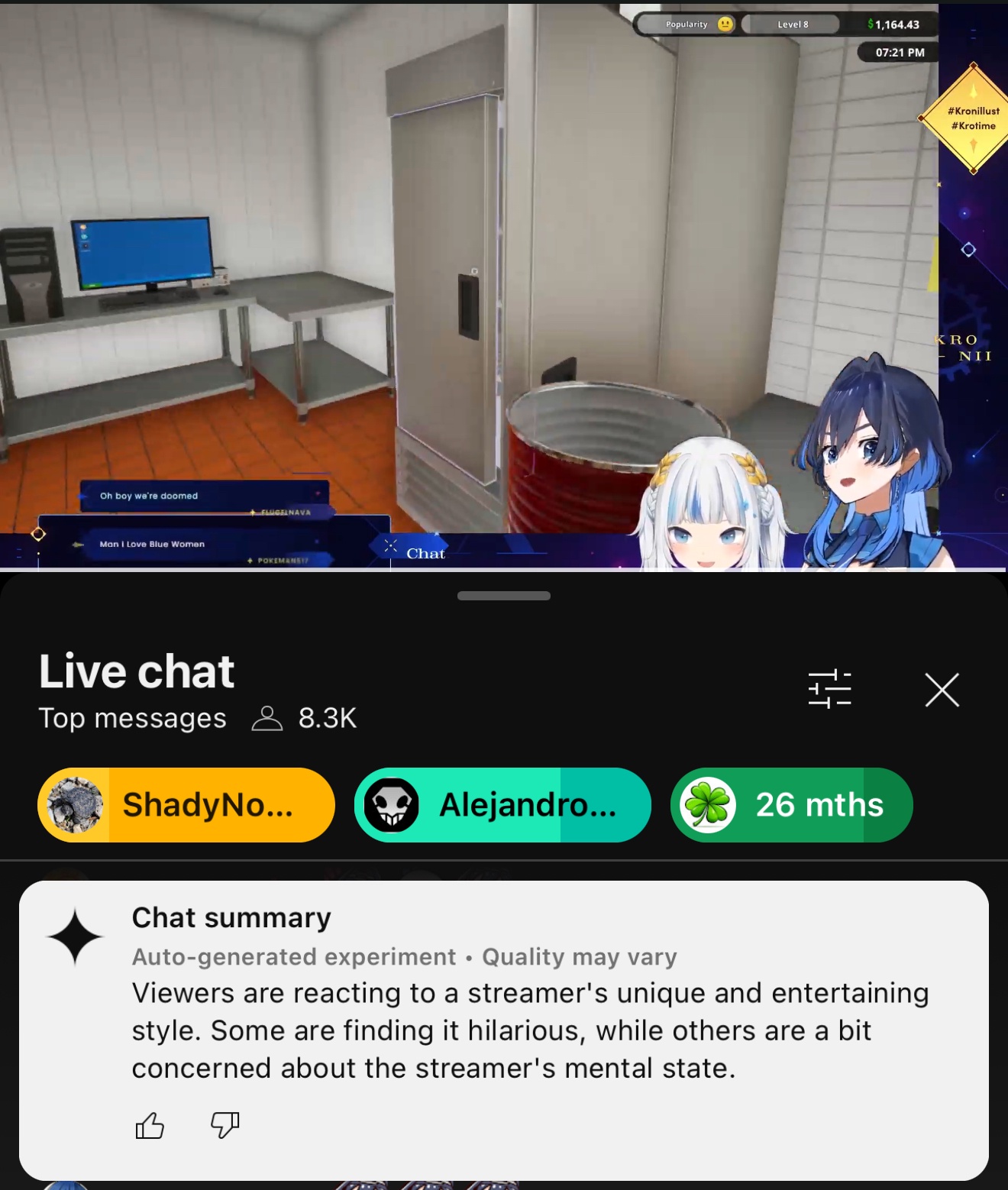 If you’re not watching Gura & Kronii collab, here’s an accurate summary of what went down ...