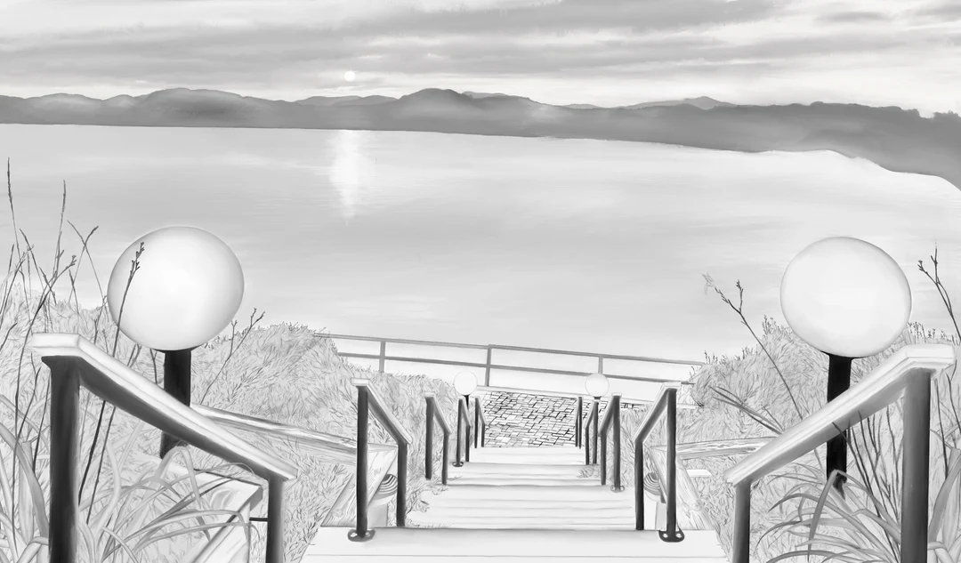 Malletts Bay, By Elias, Digital Charcoal, 2023 | Scrolller