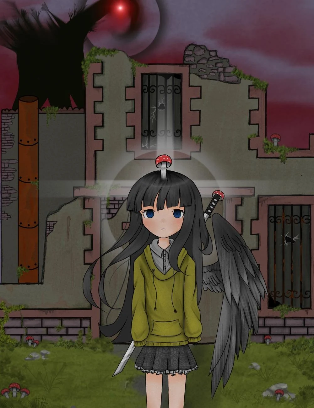 Ruins, Skyder_J(me), IbisPaint X, 2023 | Scrolller