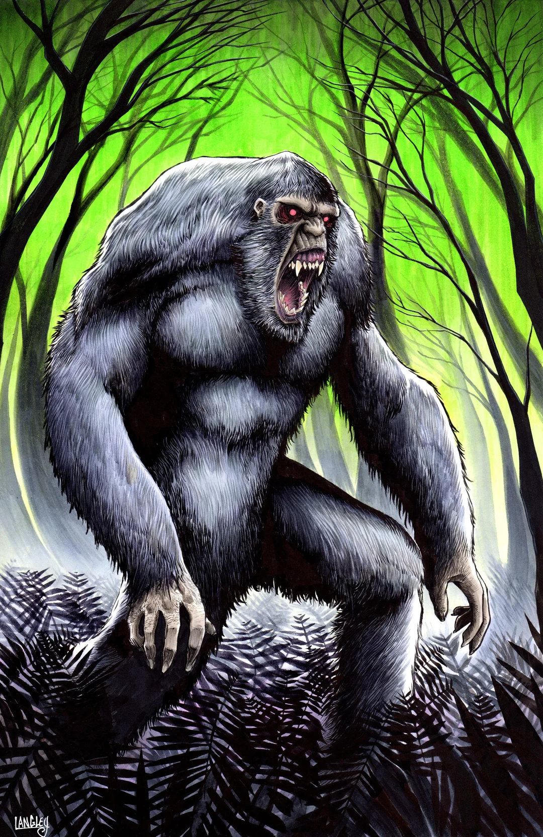 "Terror in the Woods", me, Copics & colored pencils, 2022 | Scrolller