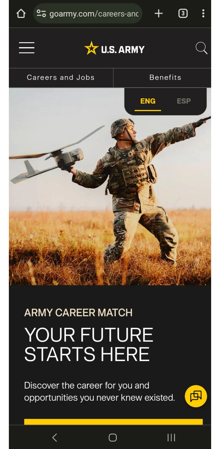 What MOS is this picture on the army website? | Scrolller