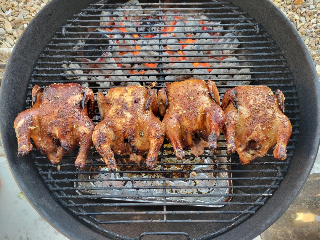 Game Hens on the 22 inch kettle. Family approved! | Scrolller