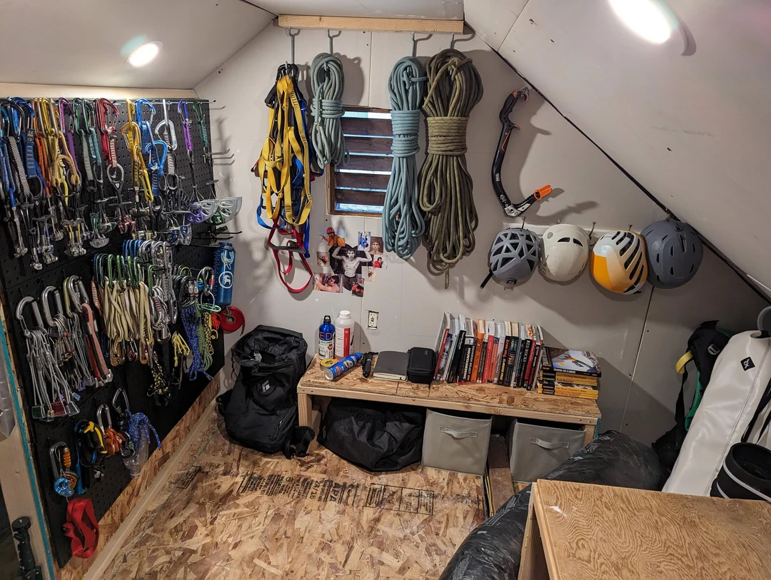Finally finished my attic space so I had some room to organize my gear | Scrolller
