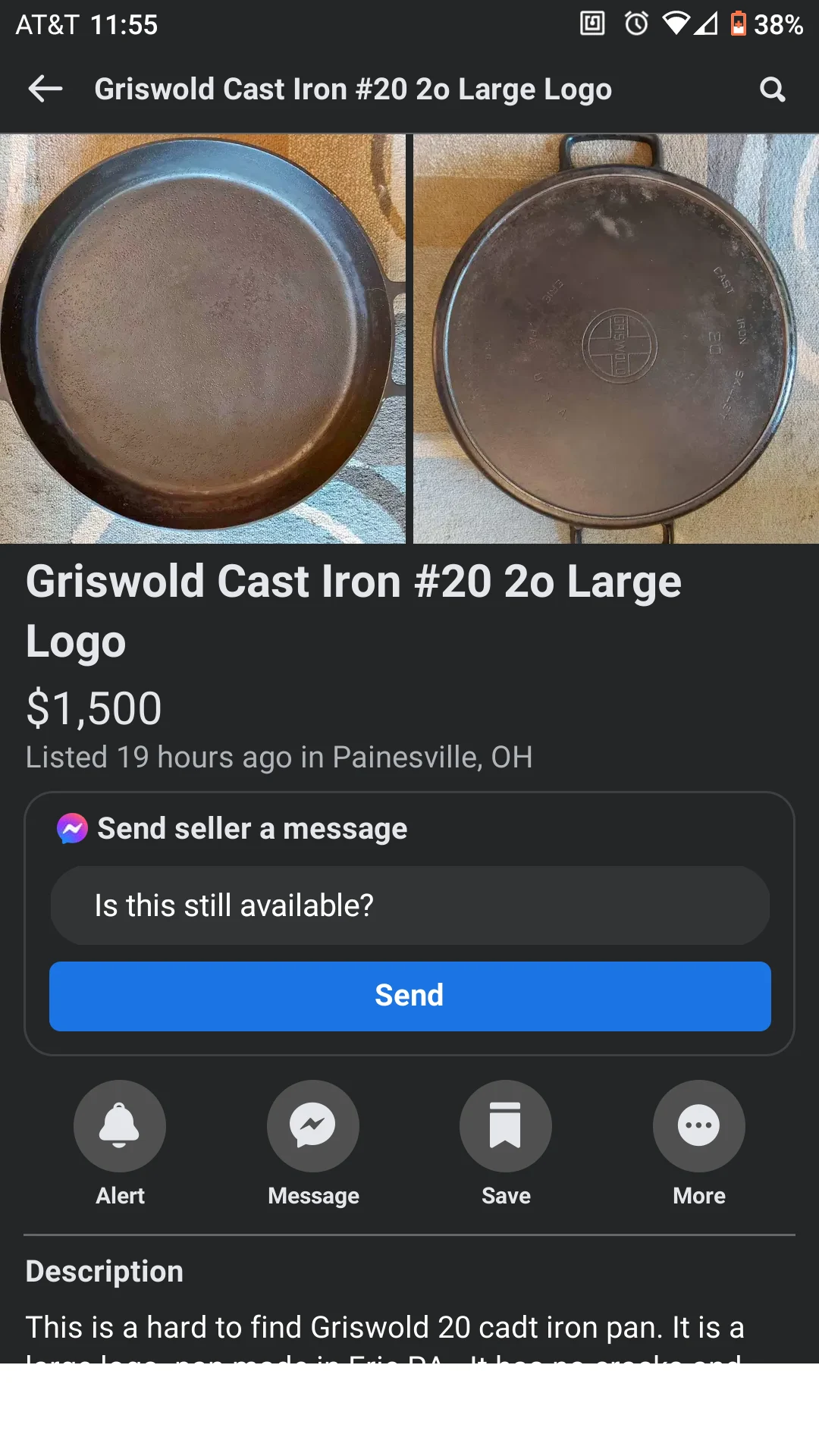 would anyone actually shell out this kind of money for a cast iron pan? I know the Griswold's ...