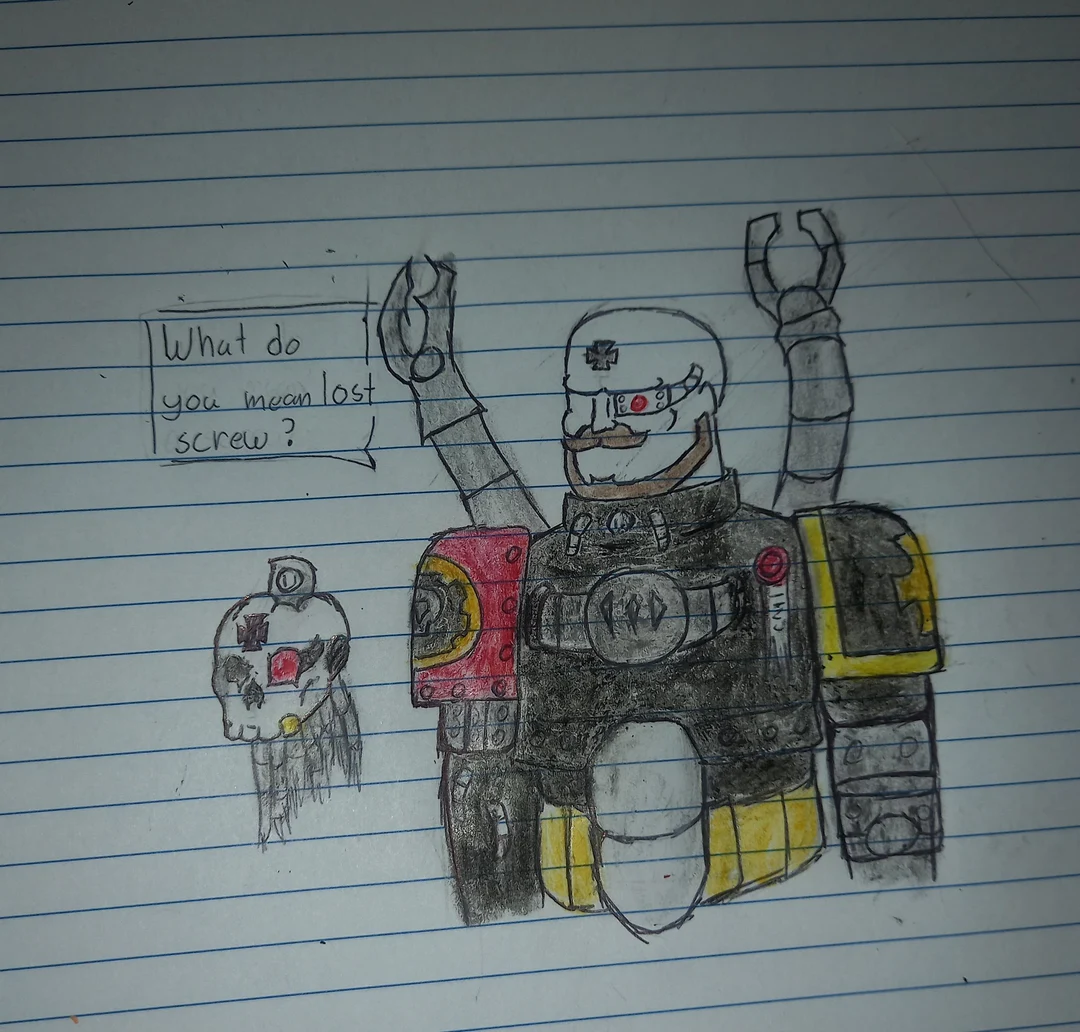 Black templar techmarine with servo skull named "goldy" | Scrolller