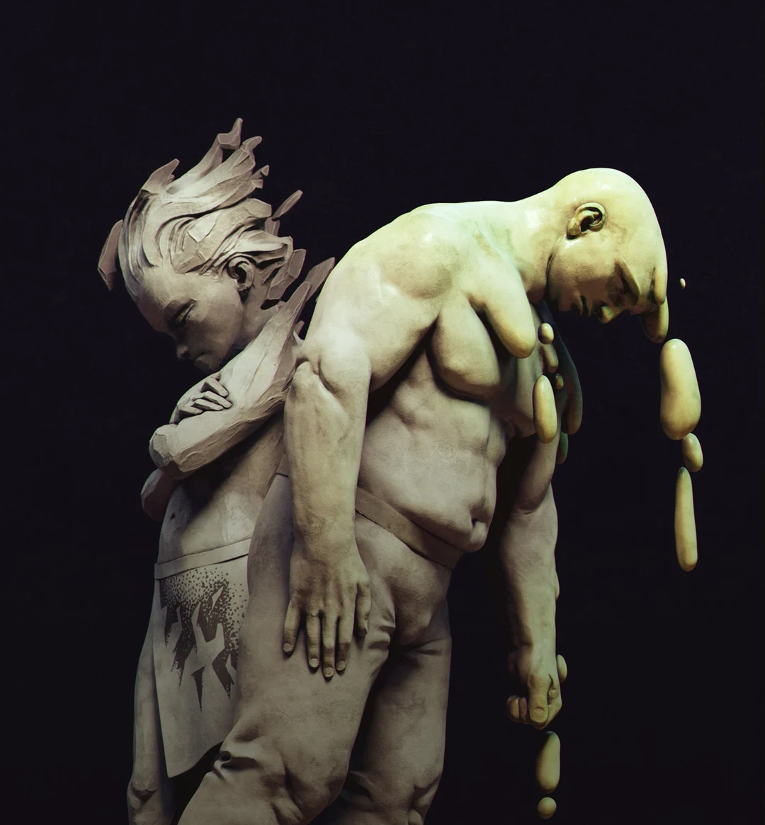 Diving Sequence, Vaernim, Digital sculpture, 2023 | Scrolller