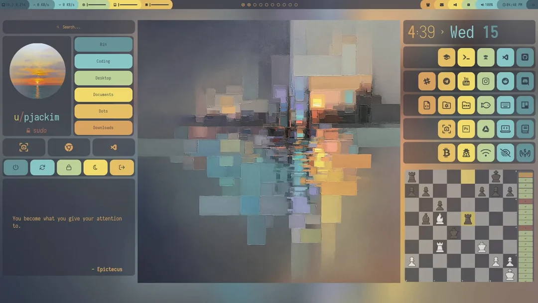[OC] Chess 'Widget' | Now with dots! | Lichess Desktop Integration | Scrolller