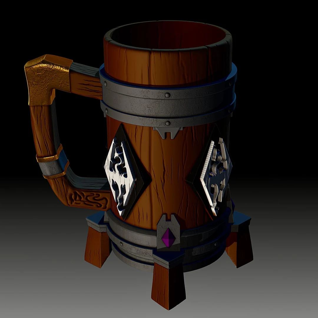 3D Model of the Skyrim Mug | Scrolller