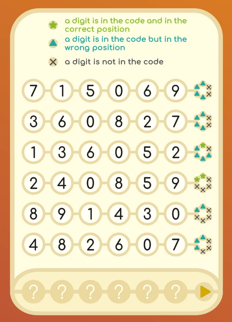 A 6 digit mastermind puzzle!? Can you solve it? | Scrolller