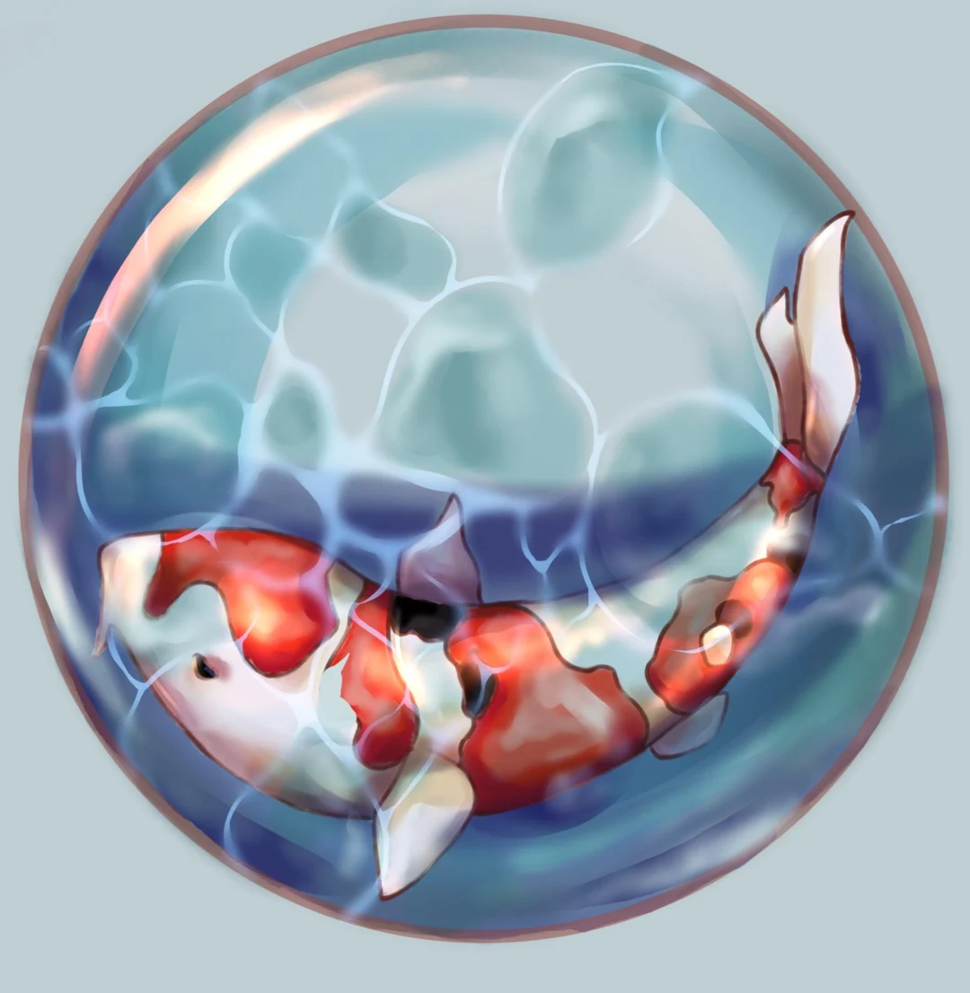 Koi Fish, Me, Autodesk Sketchbook, 2022 | Scrolller