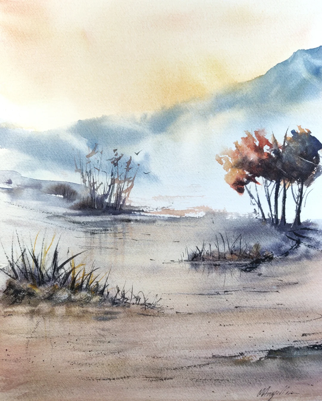 Discover more like Art: Hillside Haze, Me, Watercolour, 2022 and Related Content | Scrolller