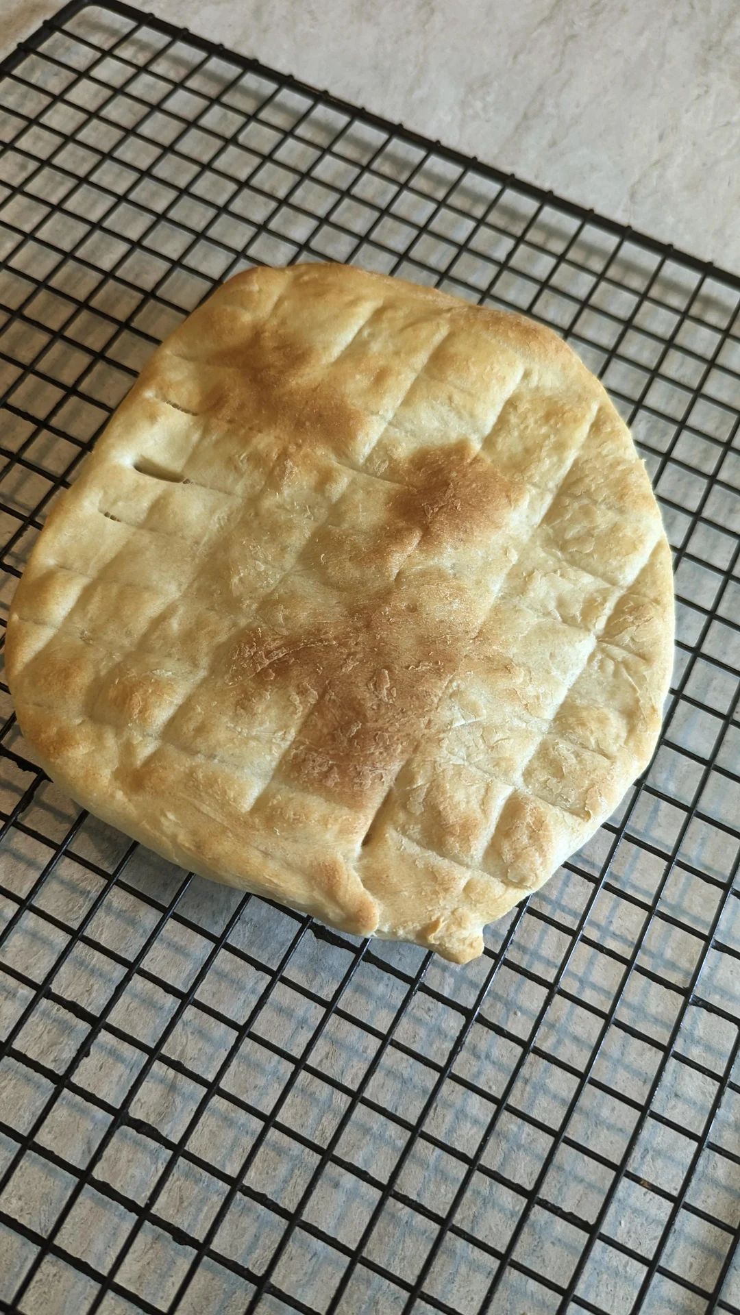 I've never made bread and tried it out today. Made Lepinja (Balkan flatbread). | Scrolller