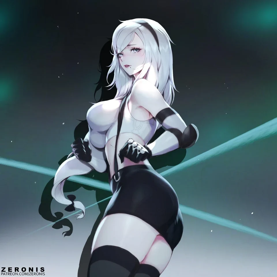 2B x Tifa Lockhart by @ZeronisART (Zeronis) | Scrolller
