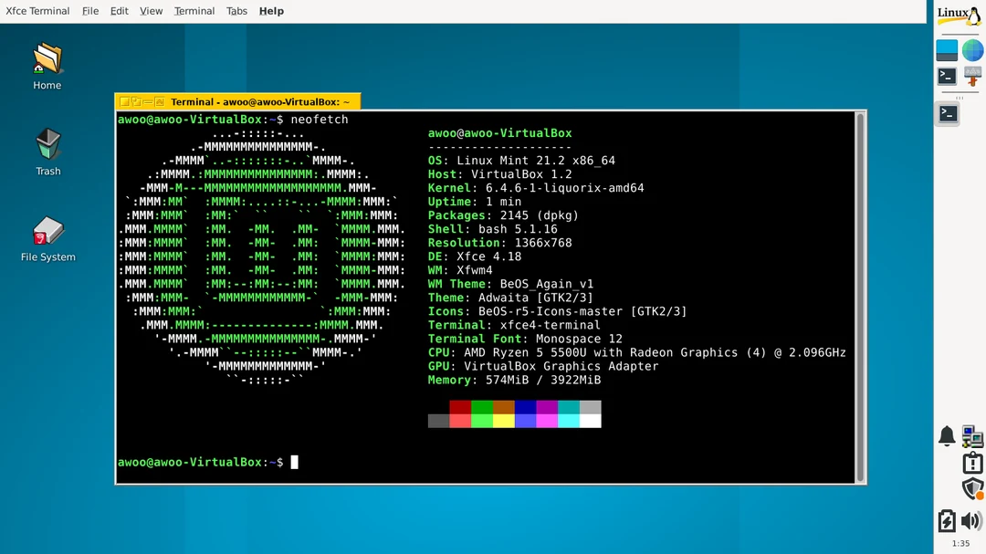 [XFCE] BeOS-like desktop in Linux Mint 21.2. | Scrolller