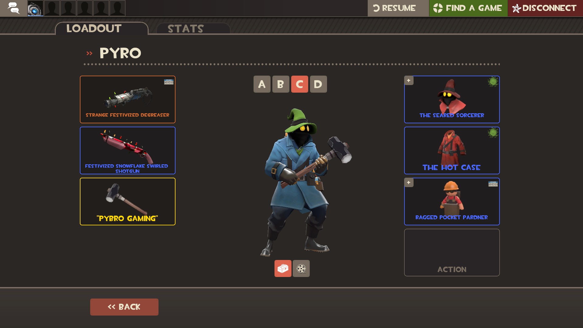 My pyro loadout! Its supposed to look like Ralsei from Deltarune, Hope you like it! | Scrolller