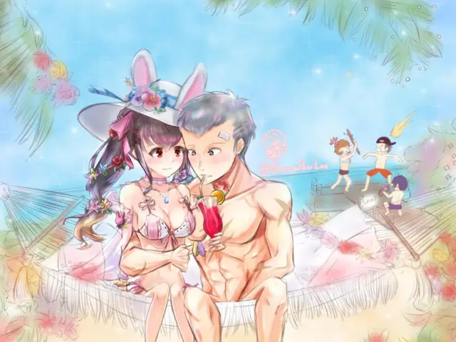 [OC] Beach time with Femc/Minako and Akihiko! | Scrolller