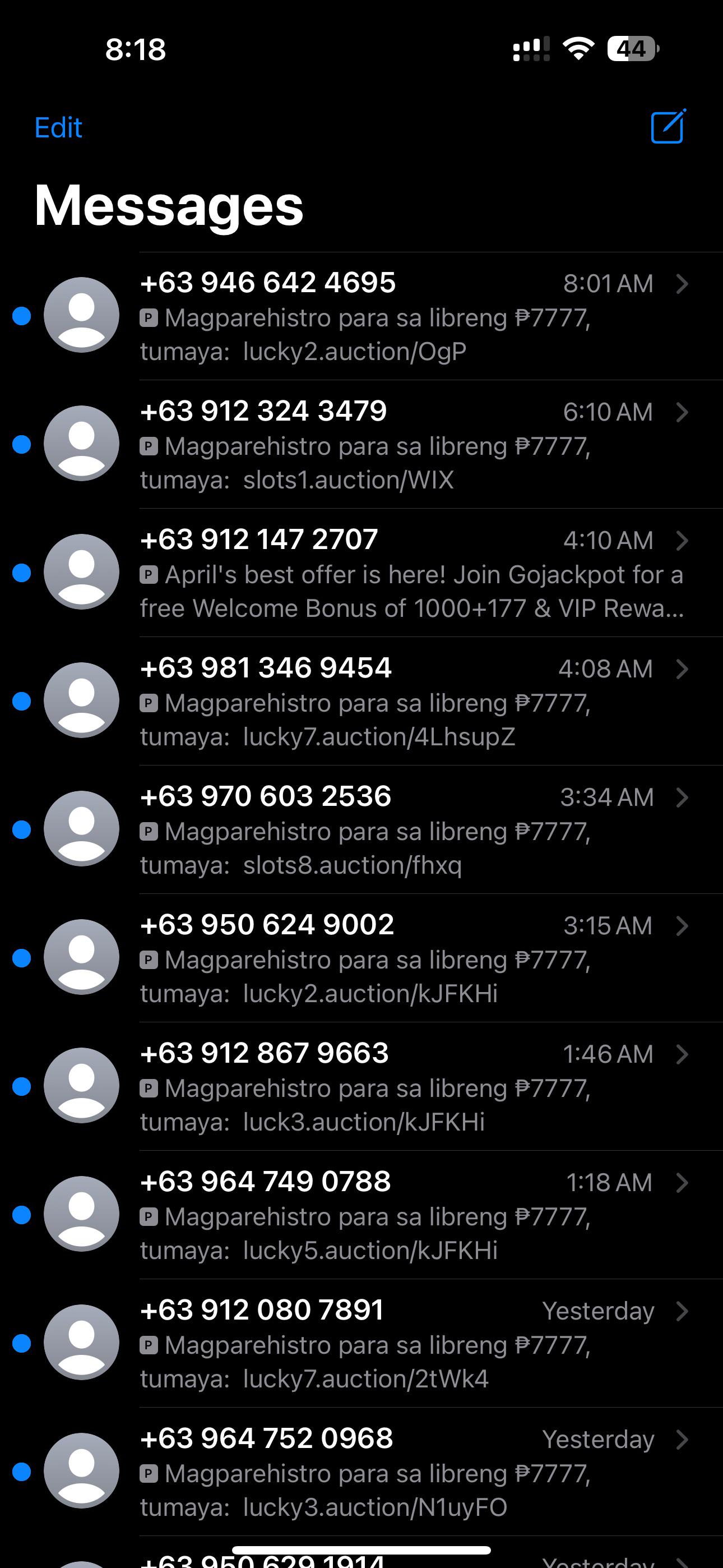 Smart Postpaid Spam Texts | Scrolller