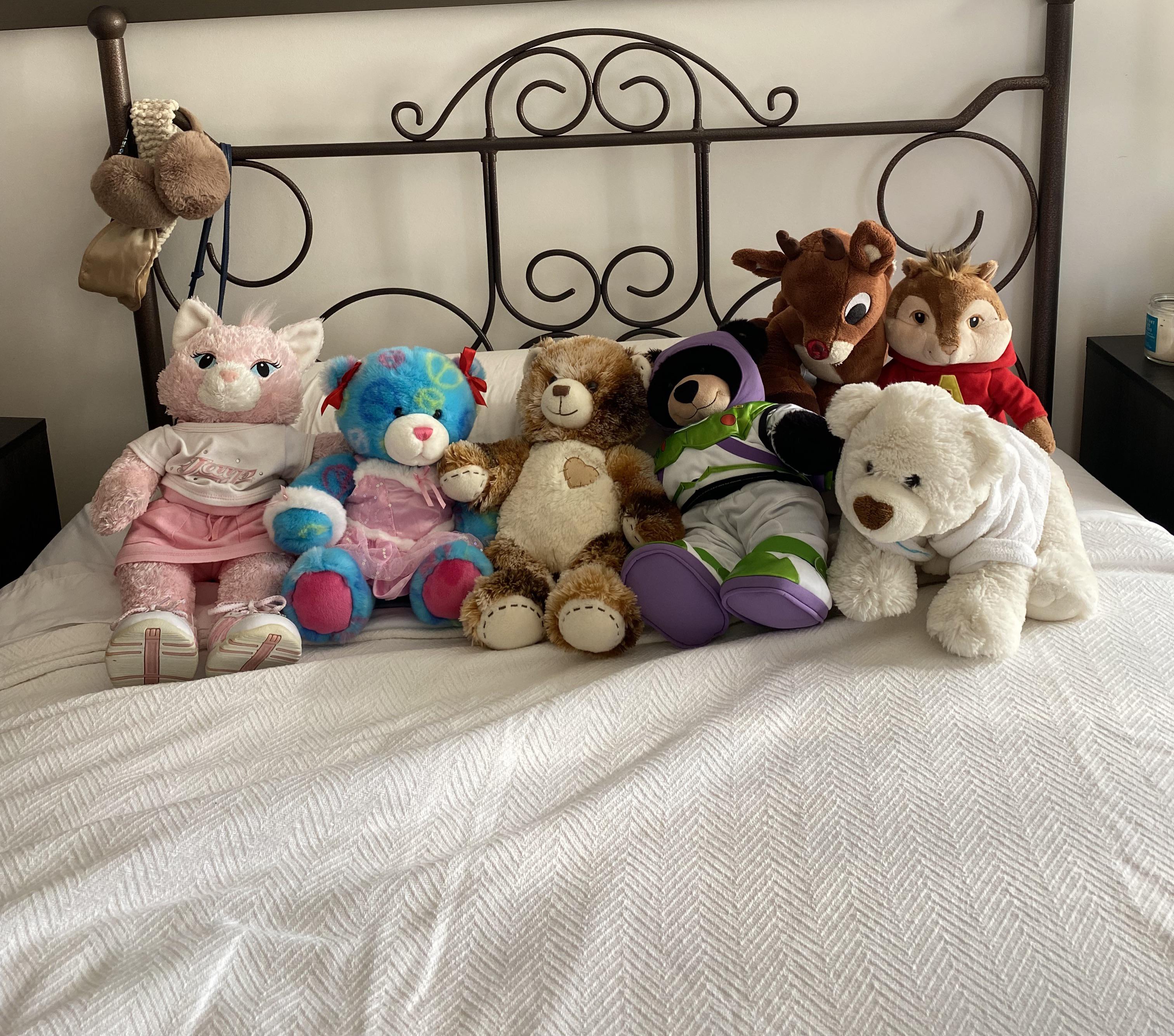 Decided to display my childhood Build a Bears on my bed :-) | Scrolller