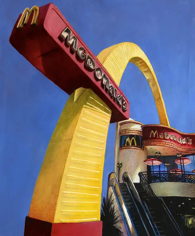 I painted the McDonald’s on the strip | Scrolller