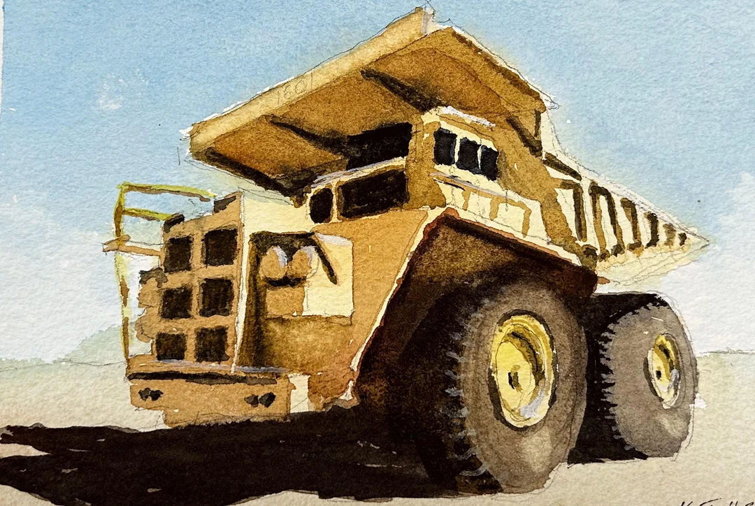 Dumptruck, PaintOrDie, watercolors, 2024 | Scrolller