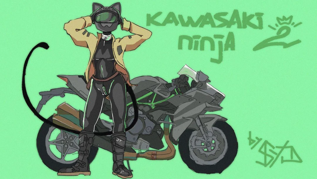 Kawasaki Ninja, SYD(me), digital, 2024 | Scrolller