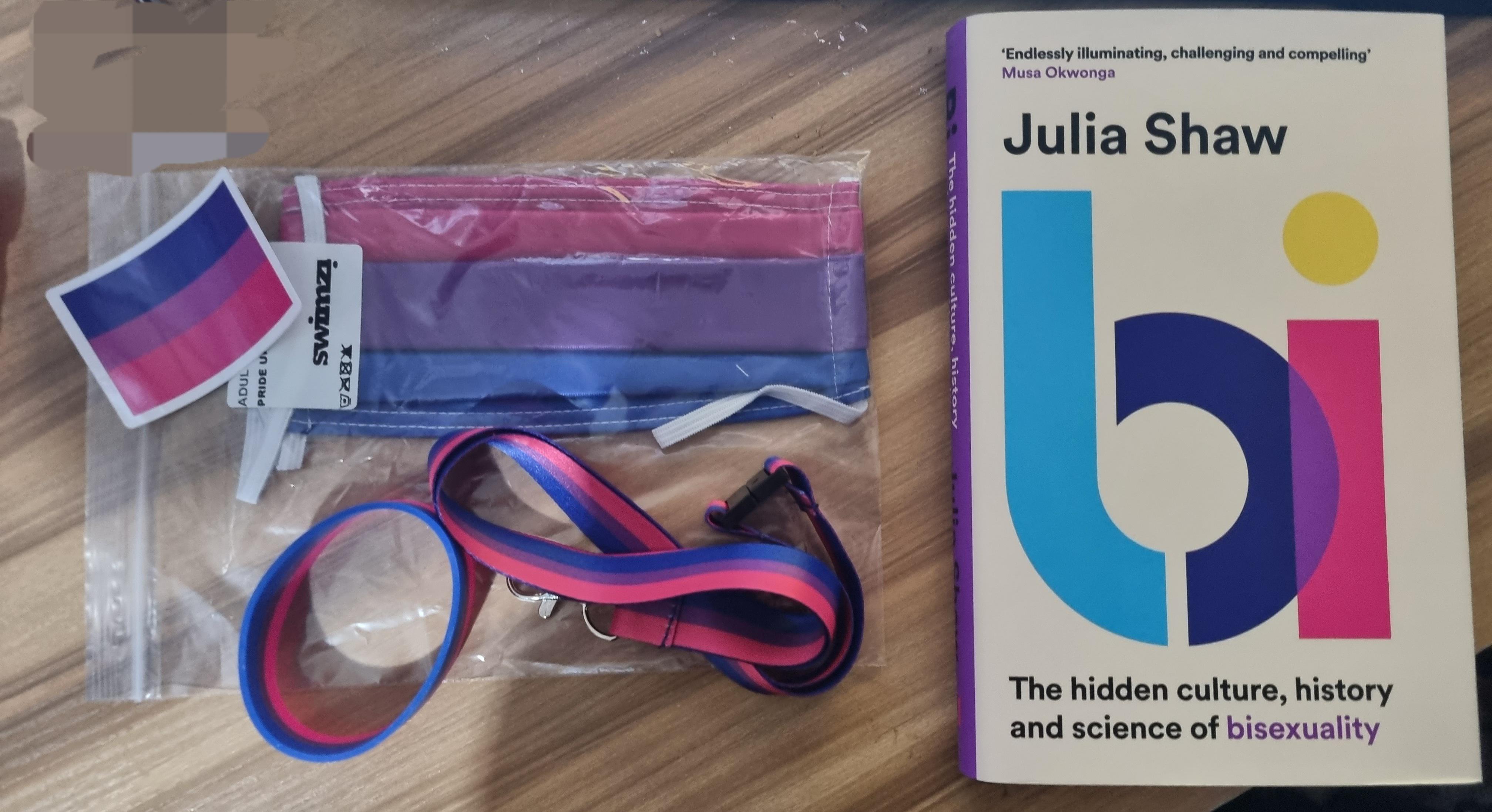 Got my first Bisexual Pride merch and a new book! | Scrolller
