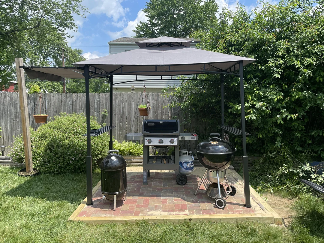 Built a patio and put up a grill gazebo for my collection | Scrolller