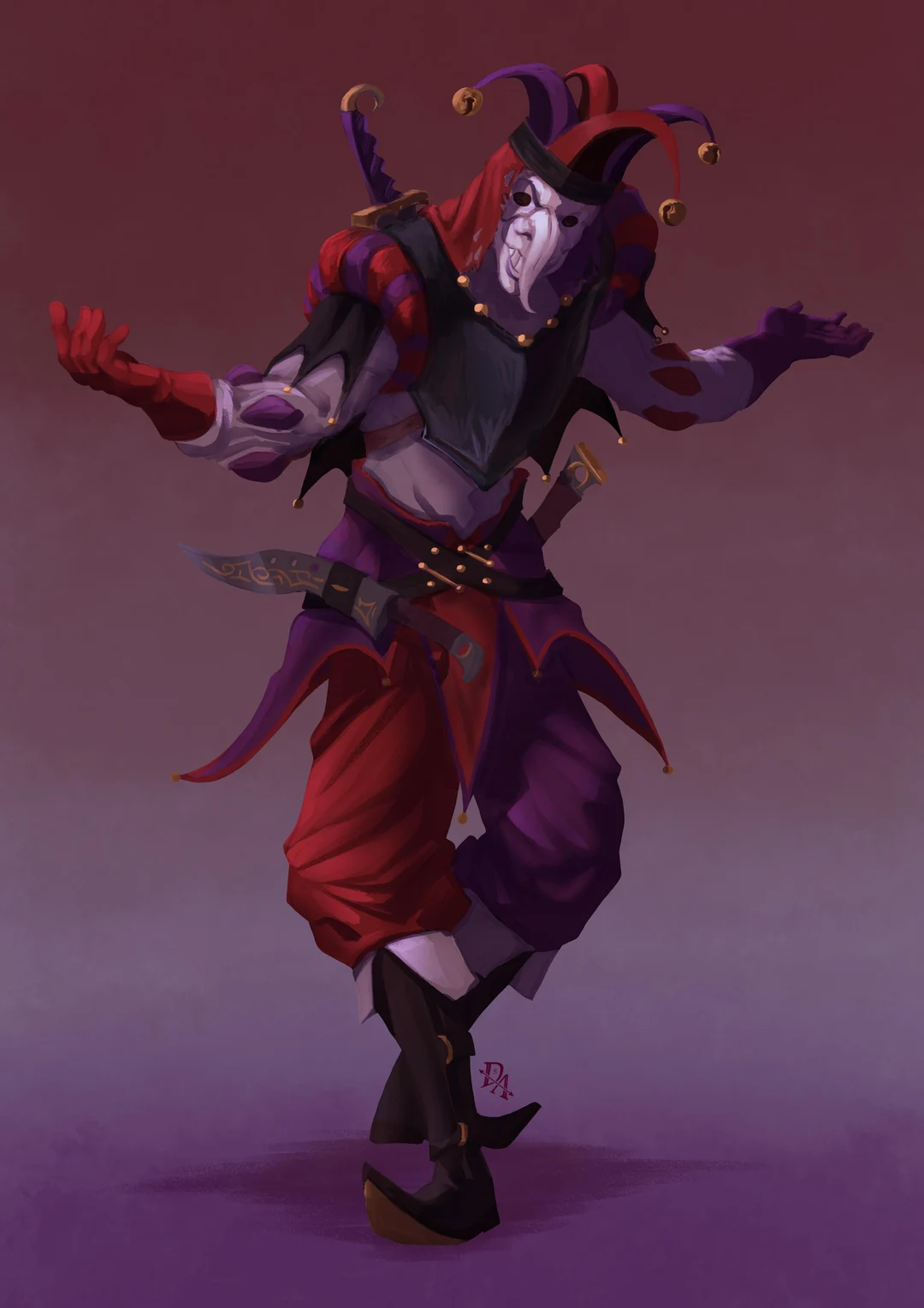 [OC] [Art] Keep all your limbs inside the show at all times! - Jester Bard/Rogue Entertainer ...
