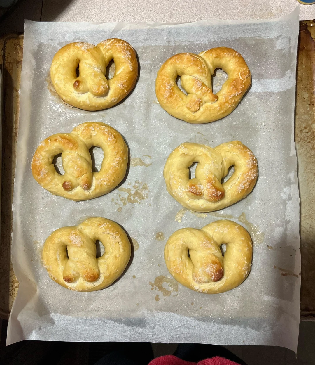 I made some soft pretzels today! | Scrolller