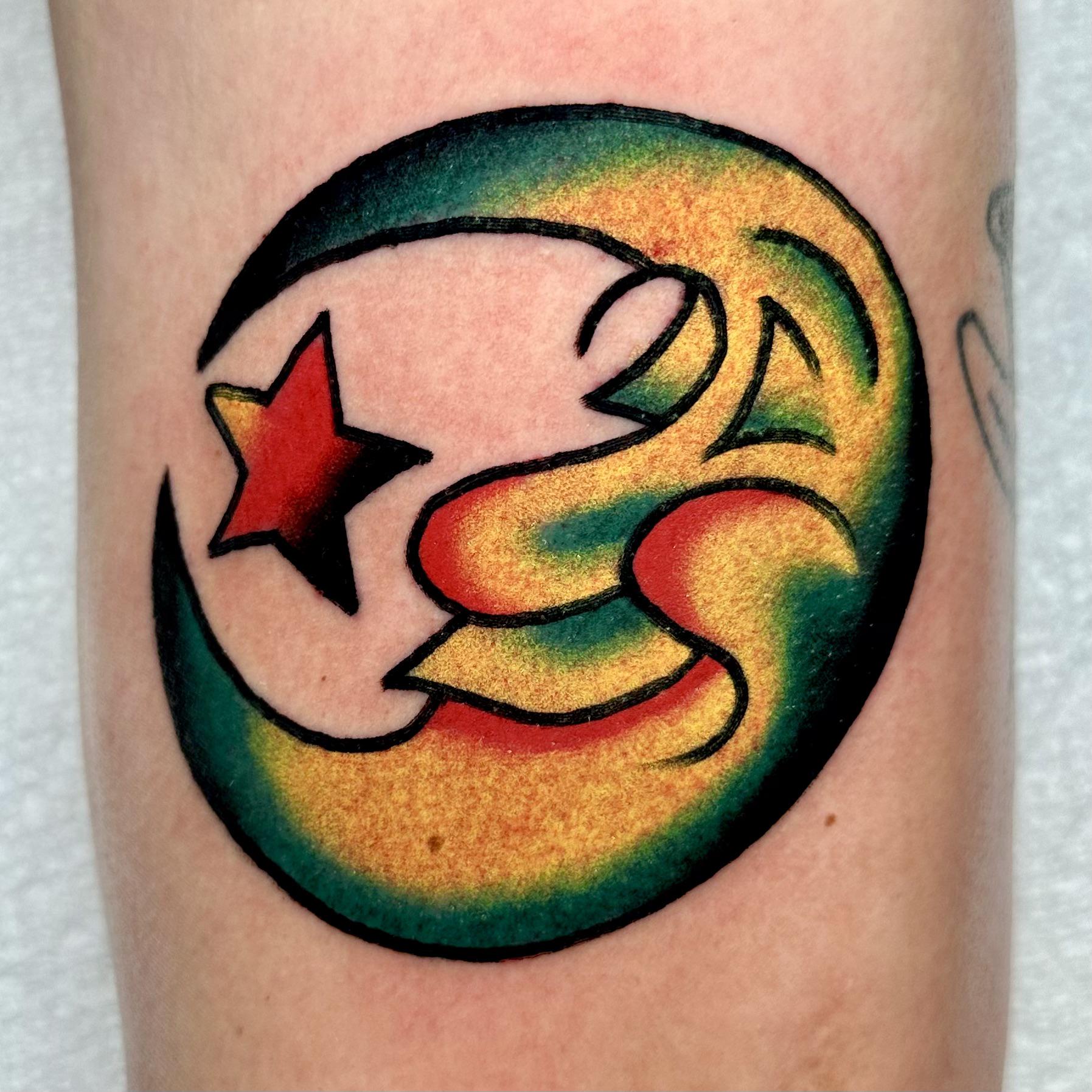 Sleeping moon by @andrewstonetattoo at Anchor Tattoo in NJ | Scrolller