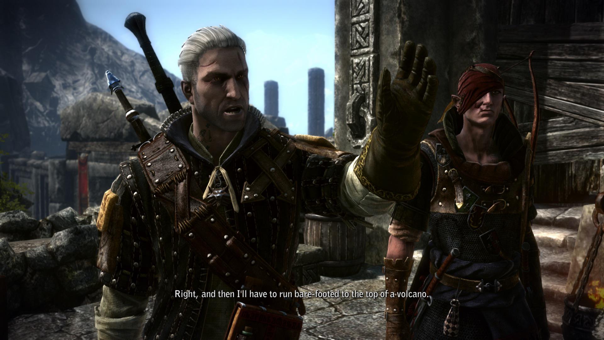 Found a nod to lotr in The Witcher 2, included is some trademark sass from Geralt | Scrolller