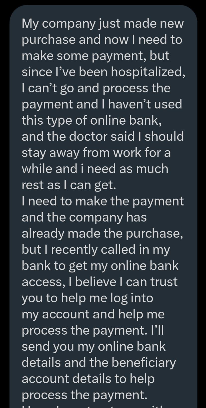 Romance Scam in progress | Scrolller