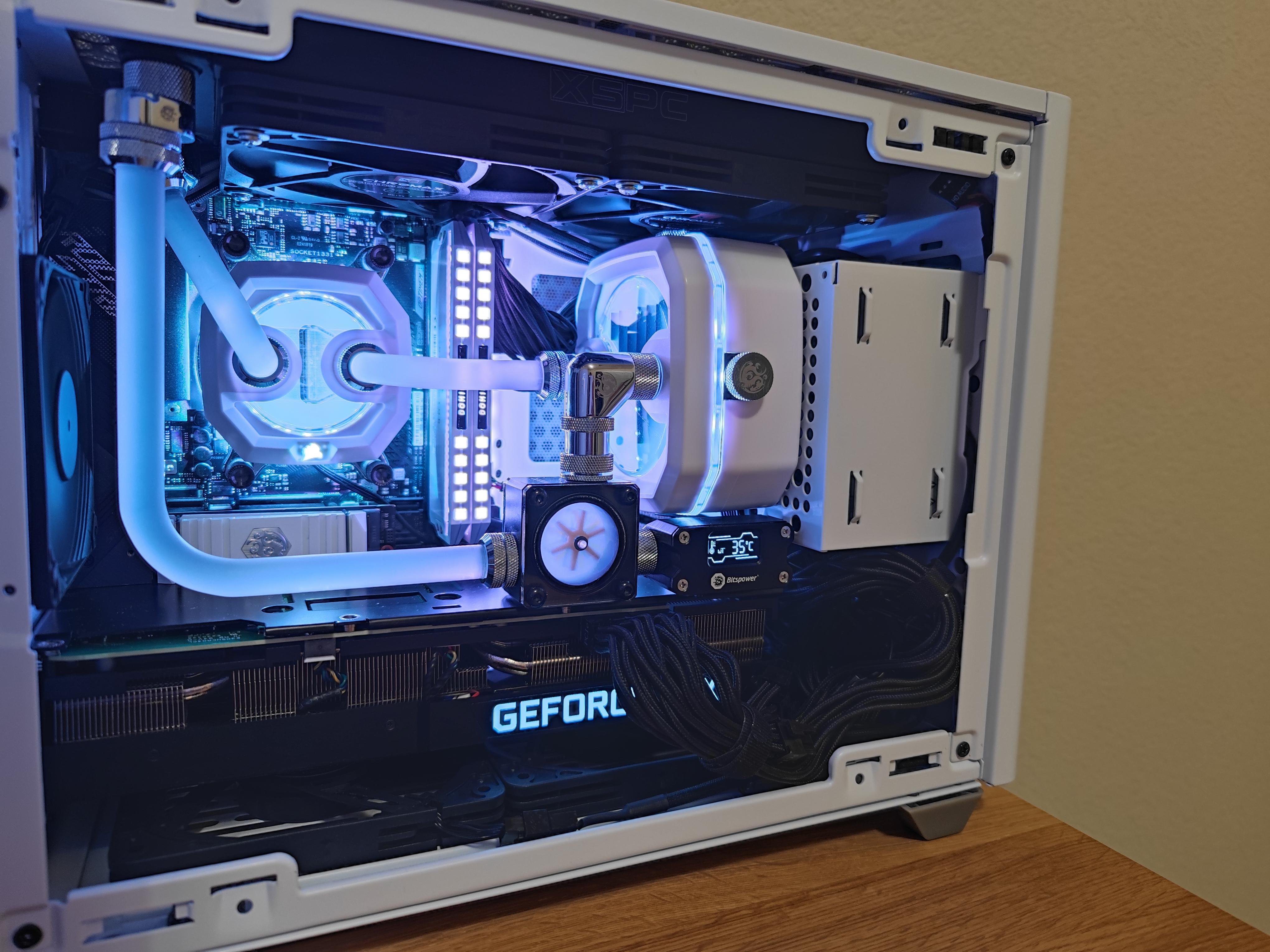 **QUICK UPDATE** NR200p Hard Line // 5900x // 3080Ti // Custom 4.3 Senor Monitor | Scrolller