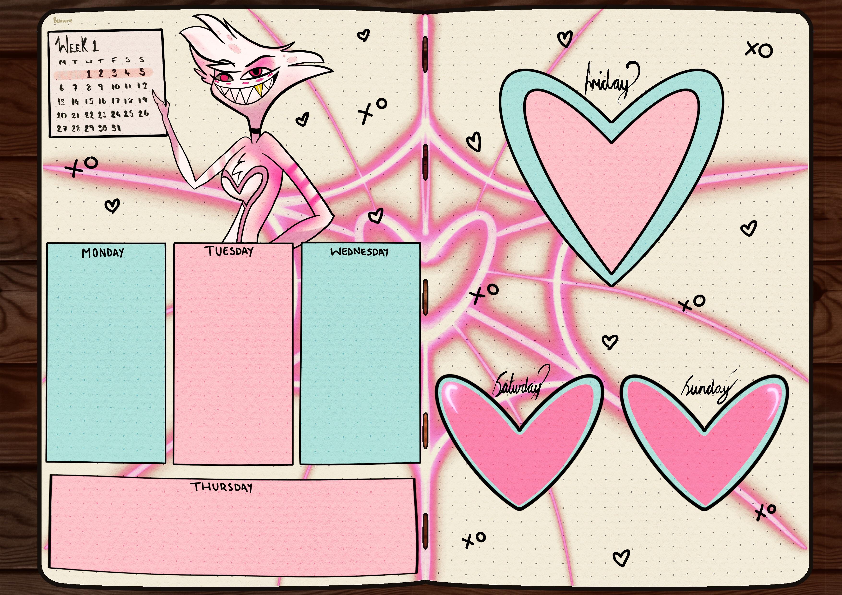 Angel Dust - May Bullet journal design! (OC) | Scrolller