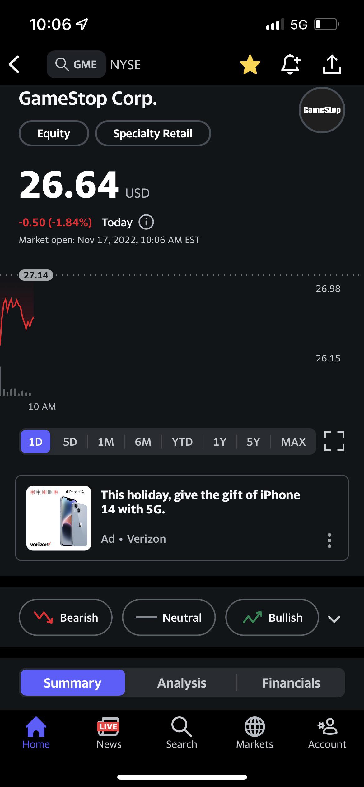 Charts don’t match! I hate yahoo finance! | Scrolller