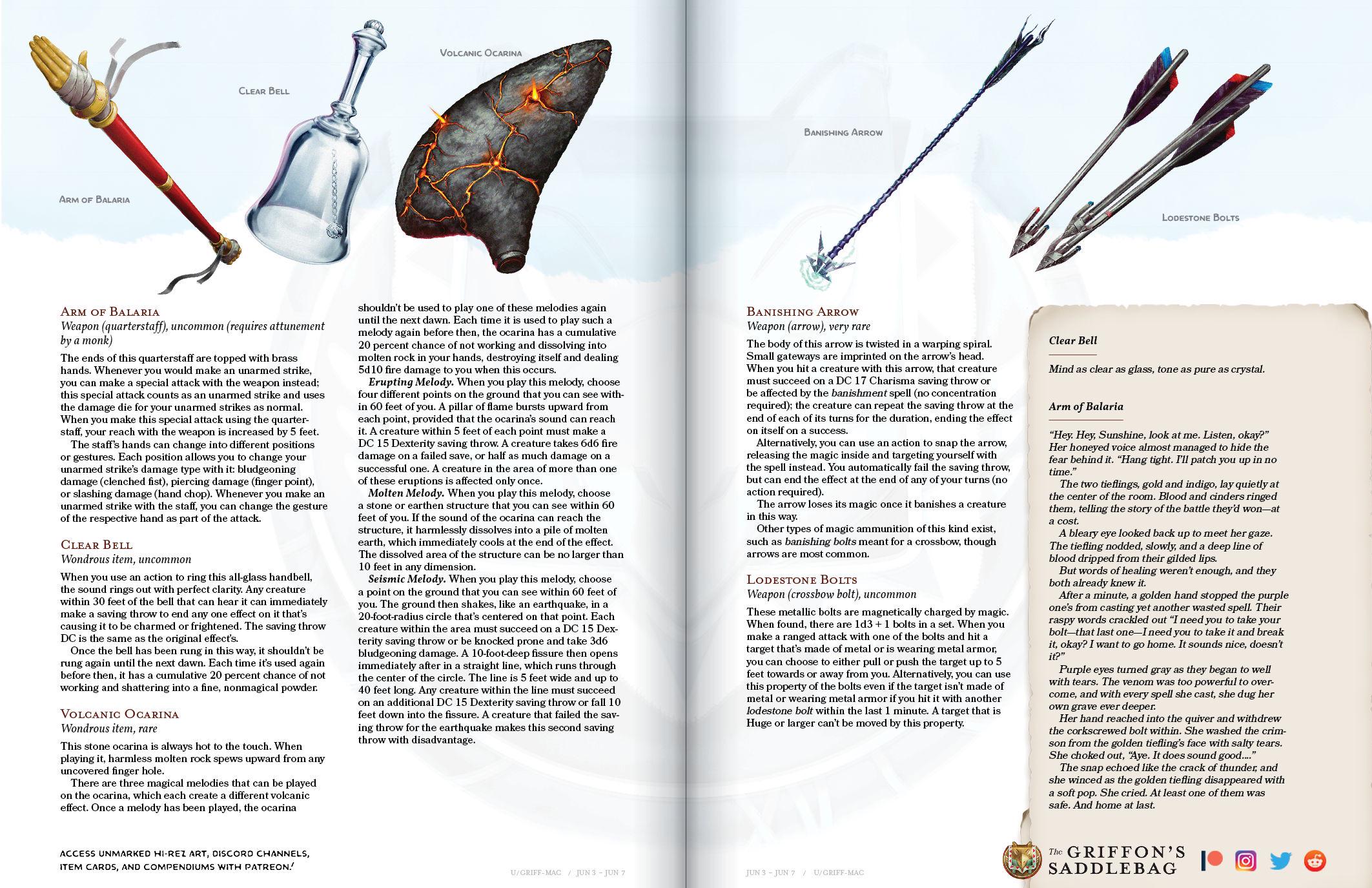 5 New Magic Items from The Griffon's Saddlebag | June 3 – June 7 | Scrolller