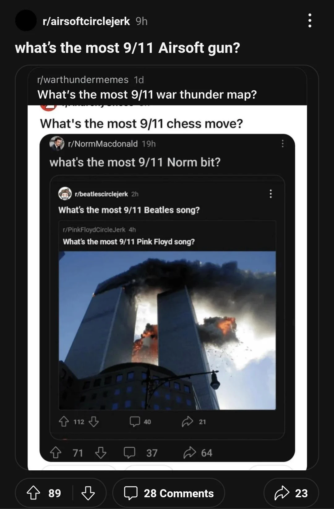 What's the most 9/11 commander | Scrolller