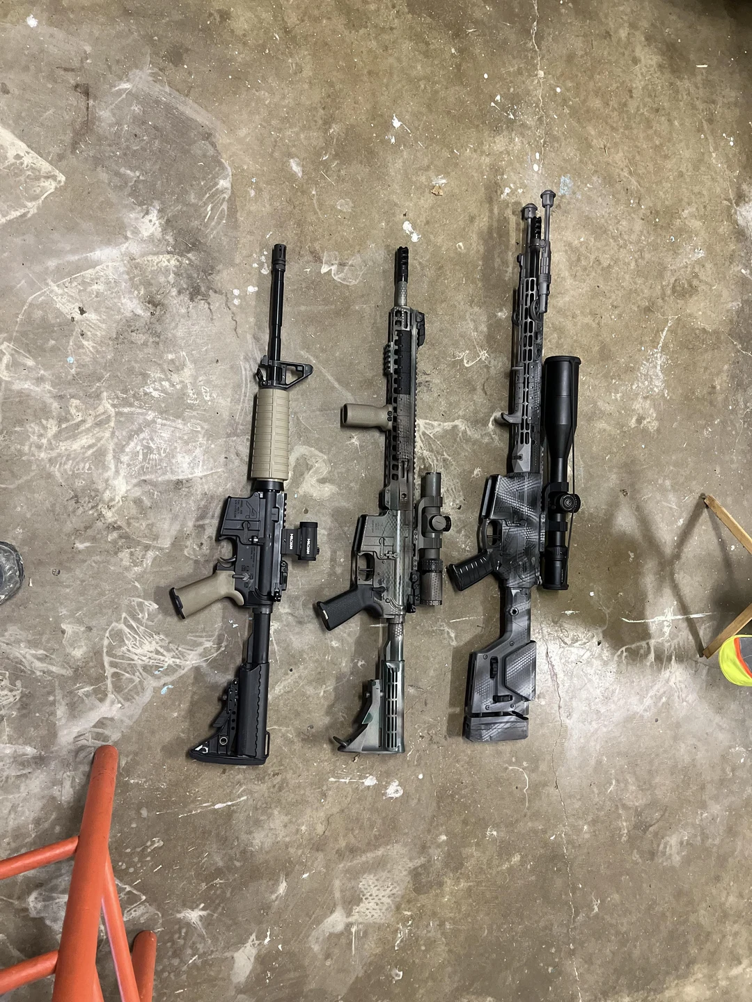 Any recommendations on my setups? (Still need trigger guard, quad rail, light, etc.) | Scrolller