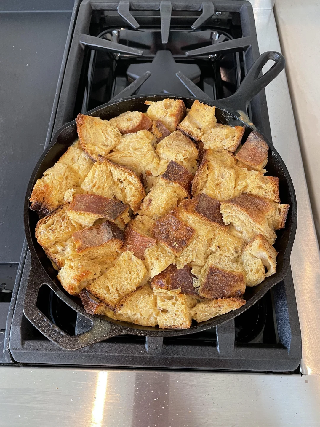 Bread pudding fresh from the oven | Scrolller